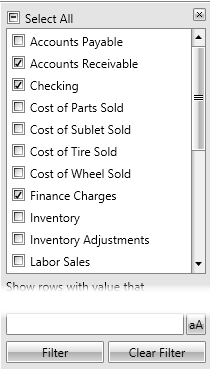 TRACS Common List Functions